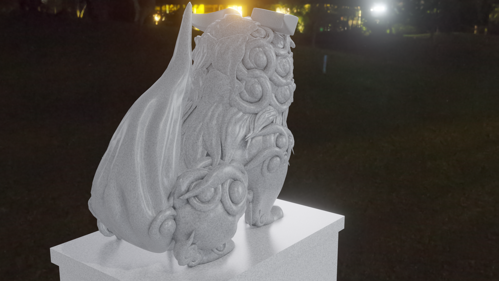 【3Dモデル】狛犬｜stone guardian lion-dog - MUSHIRO CG SHOP - BOOTH