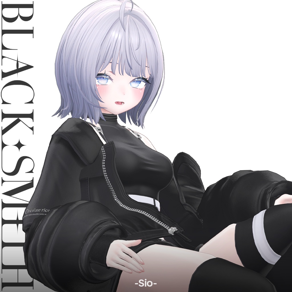 【10 avatars / VRC Hair】Charm Short Hair - BLACK SMITH - BOOTH