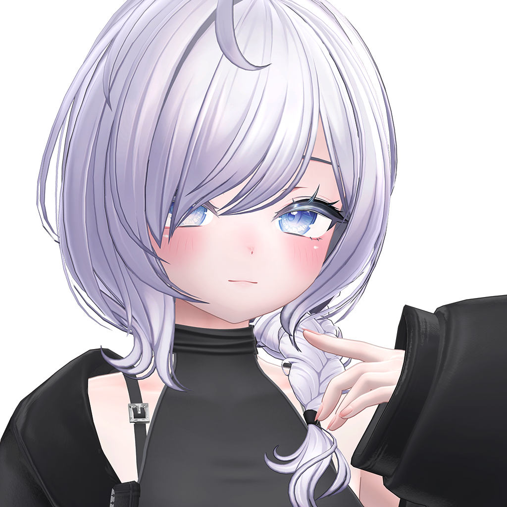 【13 avatars / VRC Hair】Flow Braid Hair - BLACK SMITH〈ﾌﾞﾗｯｸｽﾐｽ〉 - BOOTH