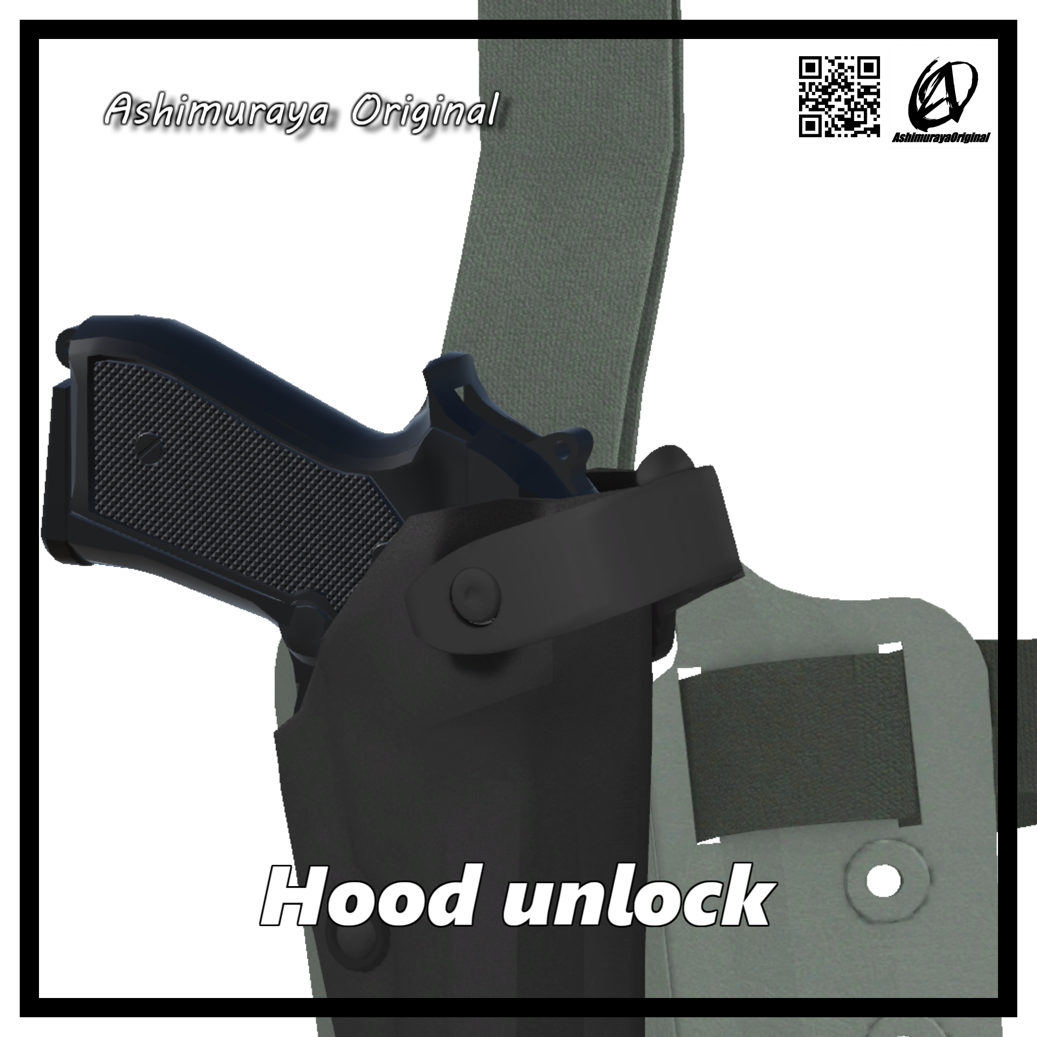 【92F向け】フードロック式ホルスター【 #脚村屋】 - 脚村屋 - BOOTH