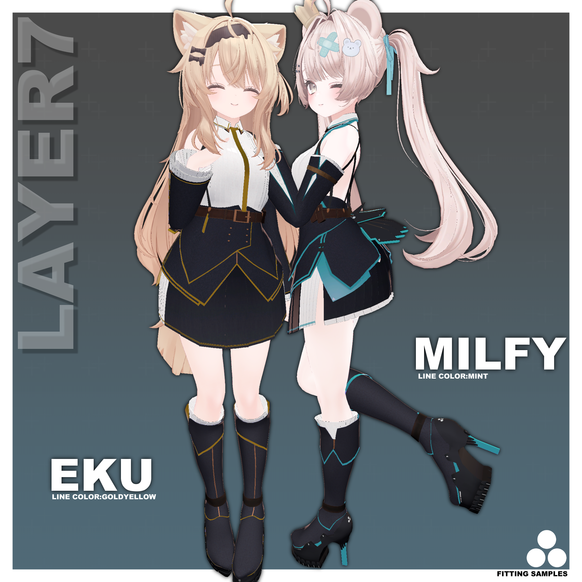 【22アバター対応】「VIBRANT」 TECHDRESS【VRChat向け】 - LAYER7 - BOOTH