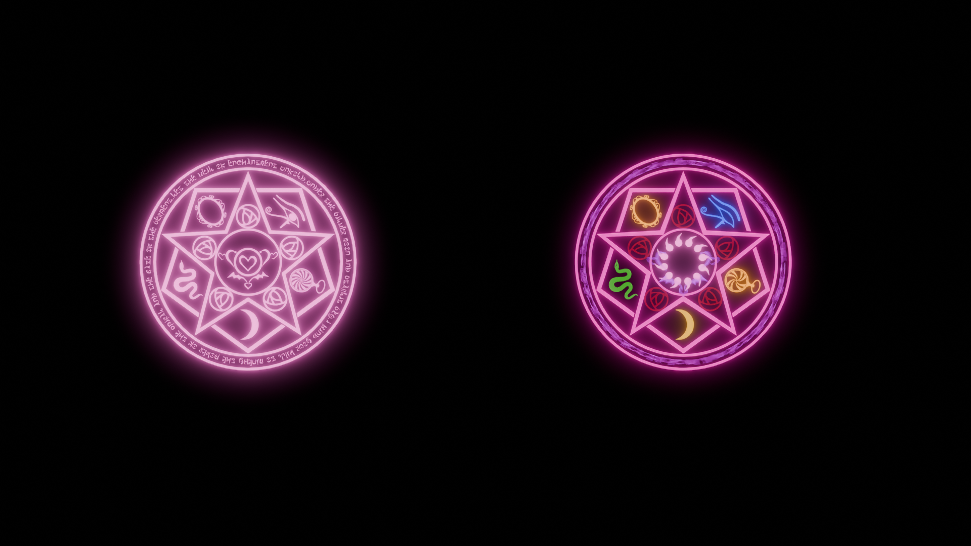 【Blender】 魅了魔法陣エフェクト Charm magic circle effect - BlenderEffect - BOOTH