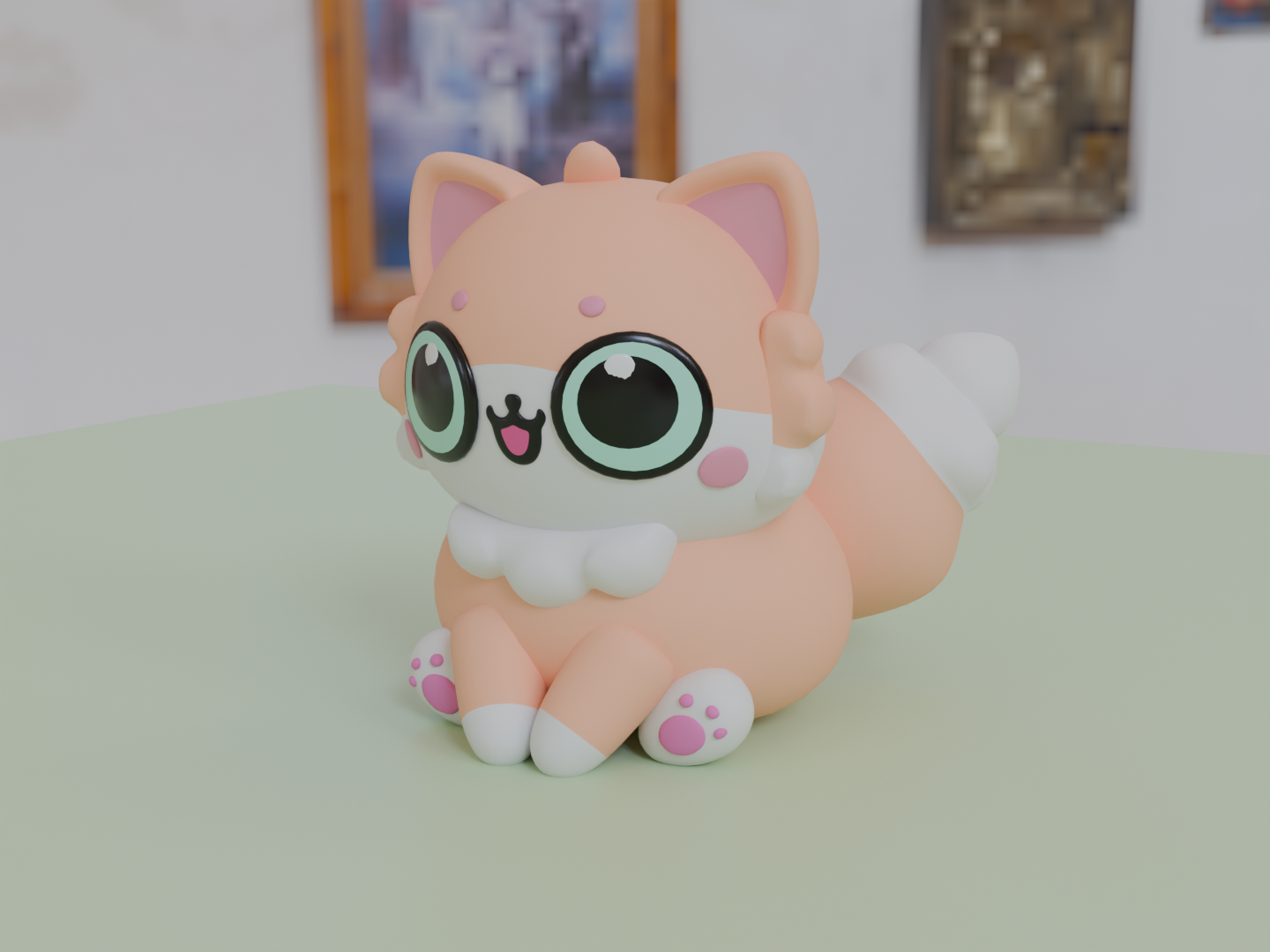 【Blender】デブ猫のポポ Popo the fat cat【VRChat】 - BlenderEffect - BOOTH