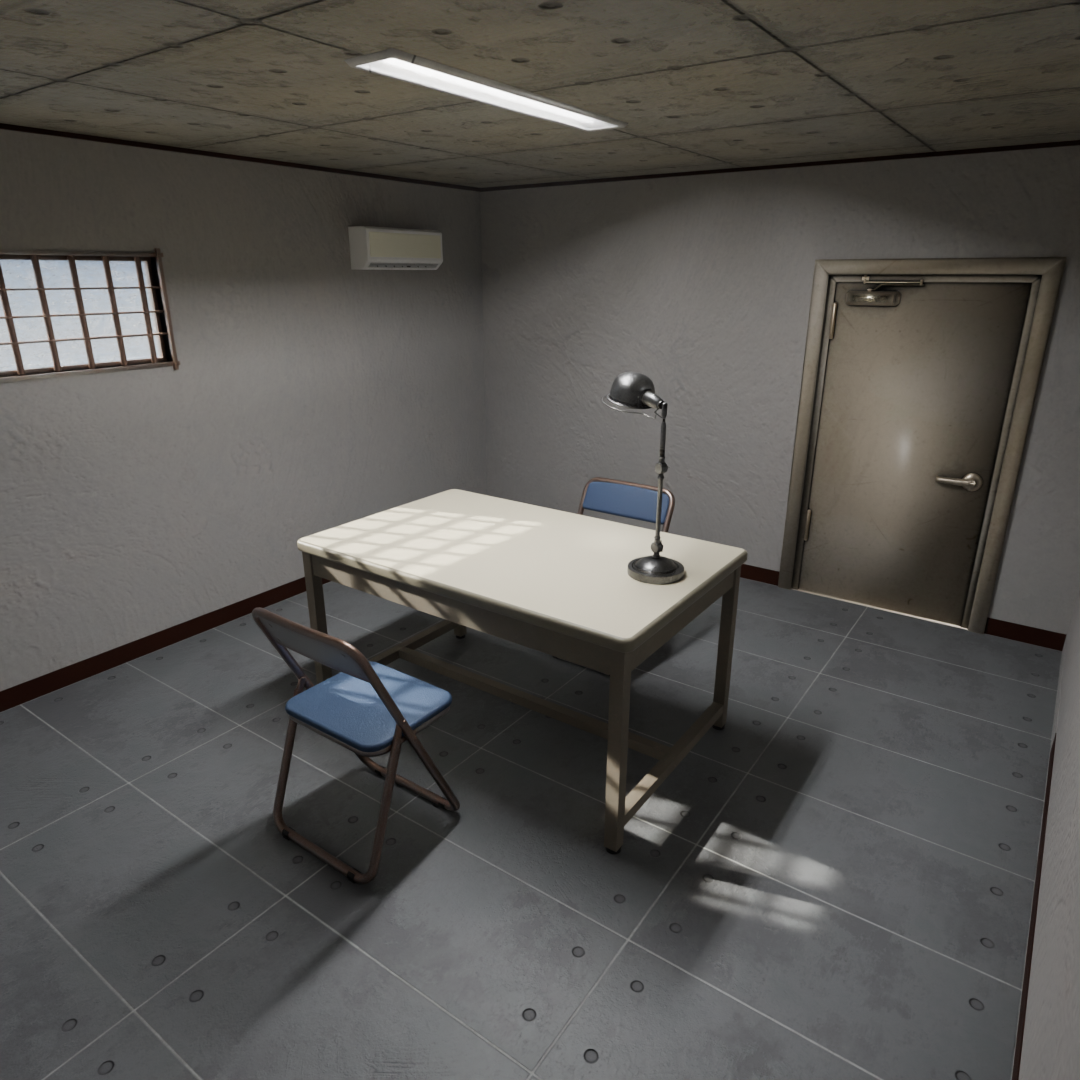 【Blender】 取調室 Interrogation room - BlenderEffect - BOOTH