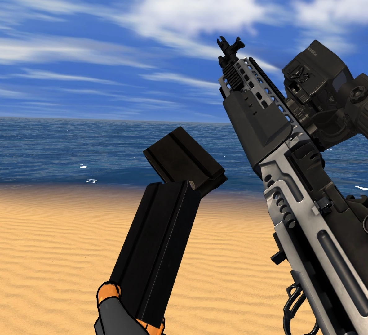 Mk-14 Battle Rifle | PhysBones / Gesture Controlled - Fukaziroh - BOOTH