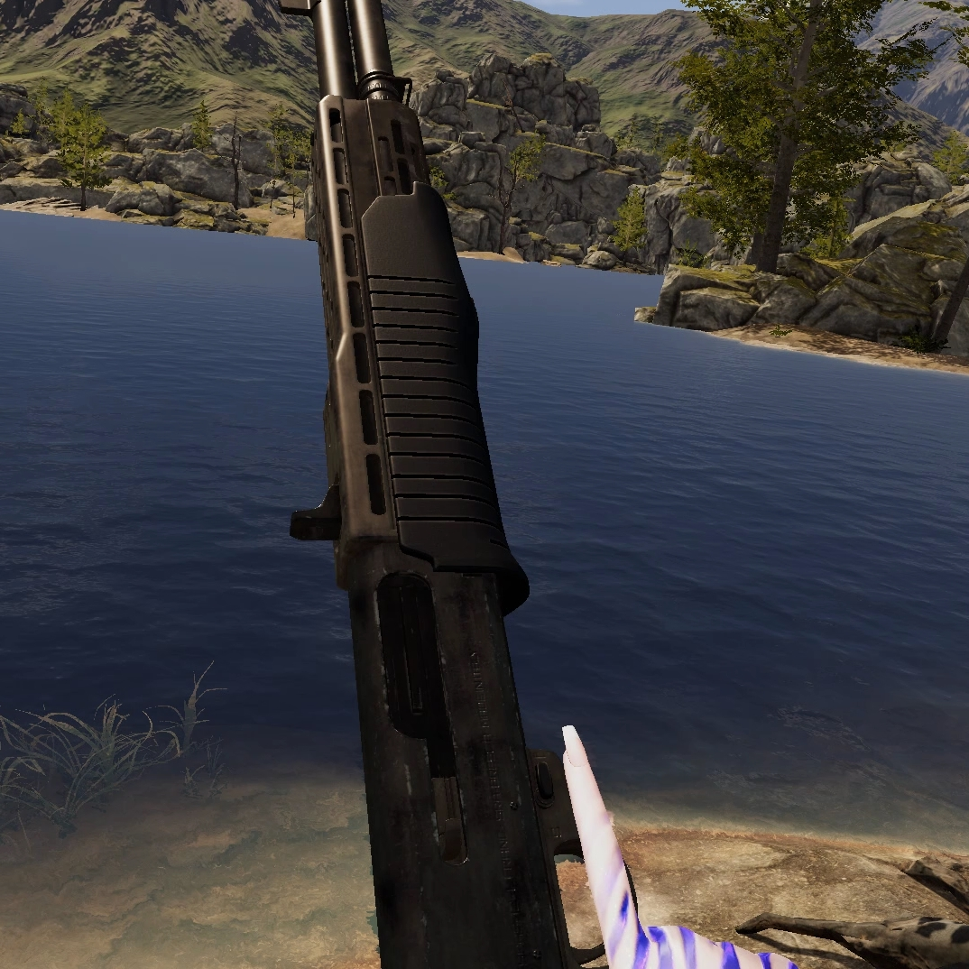 Spas-12 Shotgun | PhysBones / Gesture controlled - Fukaziroh - BOOTH