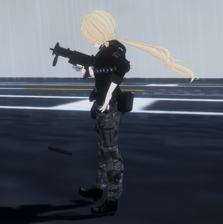 UMP-45 Sub Machine Gun | PhysBones / Gesture controlled - Fukaziroh - BOOTH