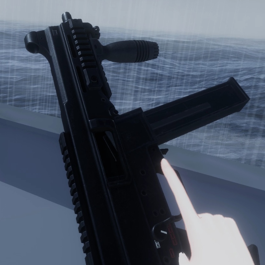 UMP-45 Sub Machine Gun | PhysBones / Gesture controlled - Fukaziroh - BOOTH