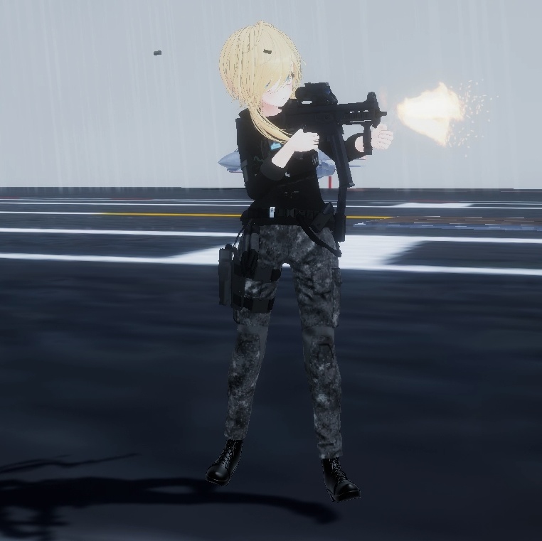 UMP-45 Sub Machine Gun | PhysBones / Gesture controlled - Fukaziroh - BOOTH