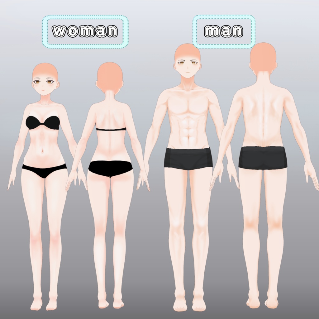 Vroid つやつや肌テクスチャ お試し版あり！ [glossy & smooth skin texture] - TEGE - BOOTH