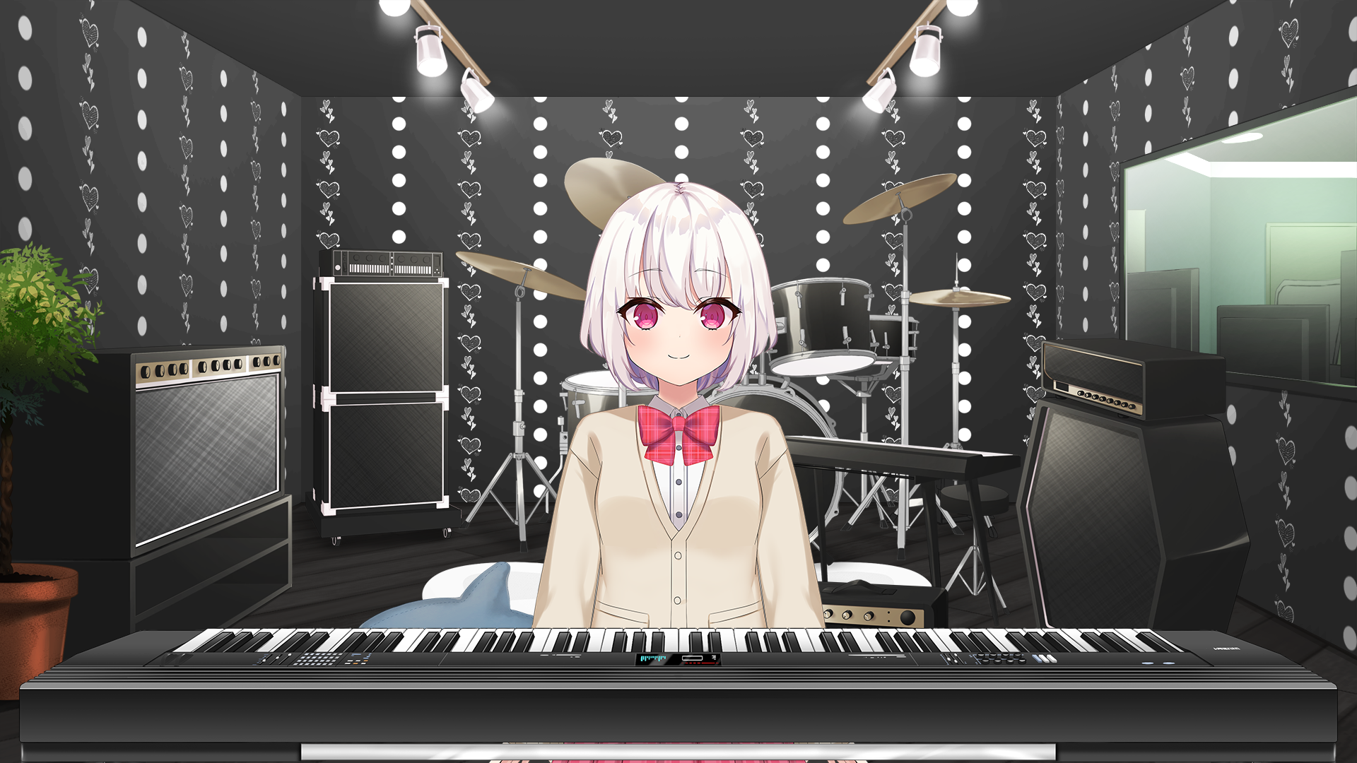 Piano/Keybord Set【Vtuber's Room assets】 - Usanekomemory-EN- - BOOTH