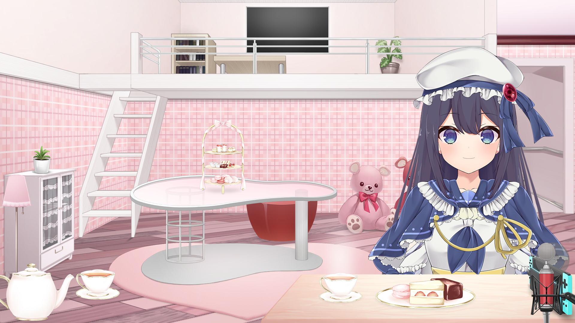 Afternoon tea Set illustration【Vtuber's Room assets】 - Usanekomemory-EN ...