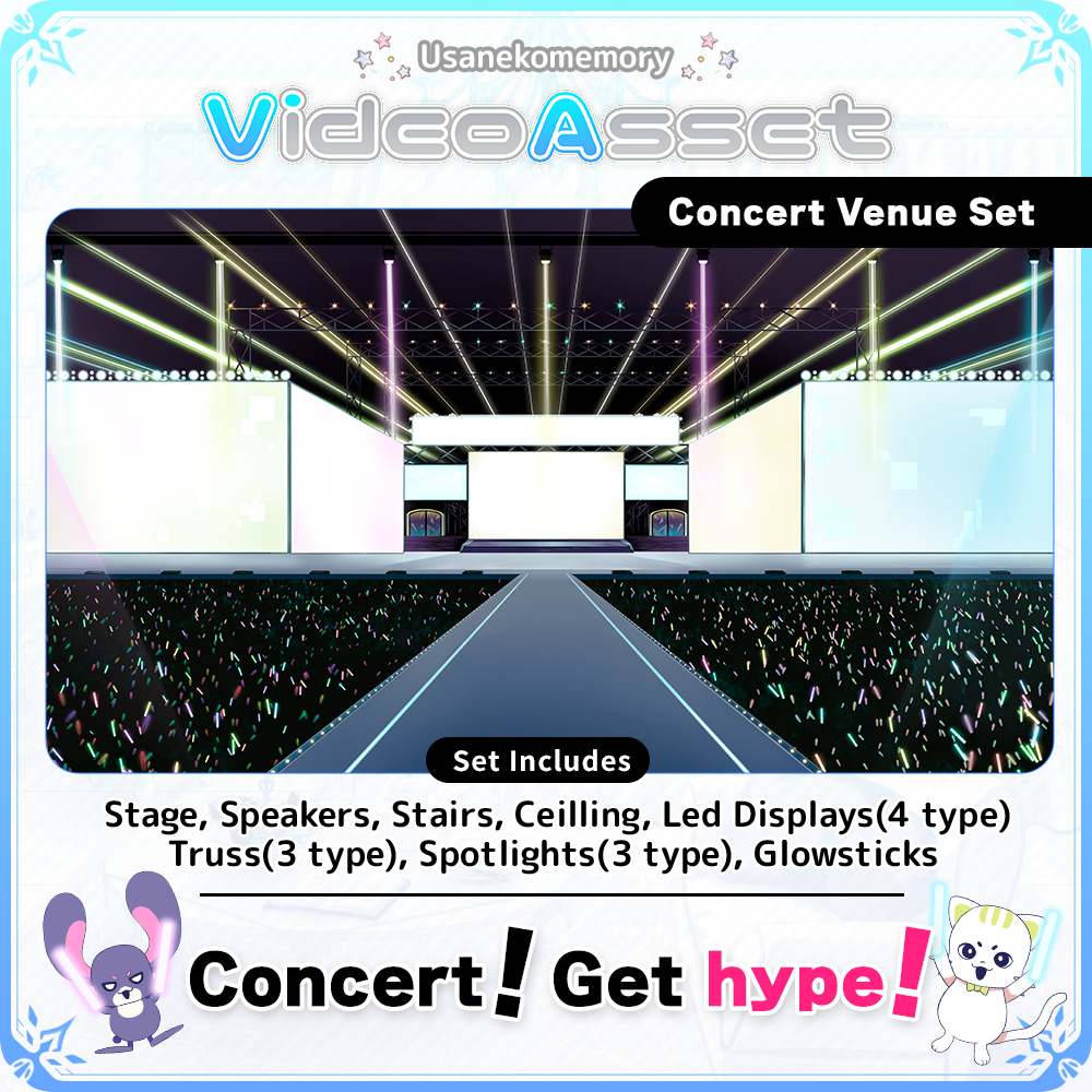 Concert Venue Set【Vtuber's Video Asset】 - Usanekomemory-EN- - BOOTH
