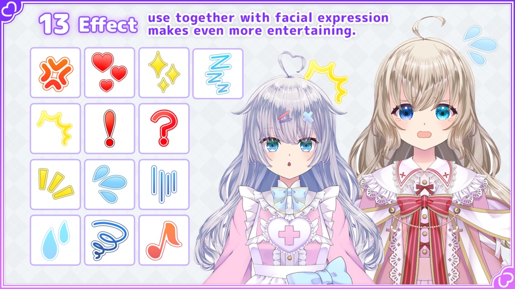 [Free] Silver-haired girl -4 costume set- [Live2D / VTuber free model ...