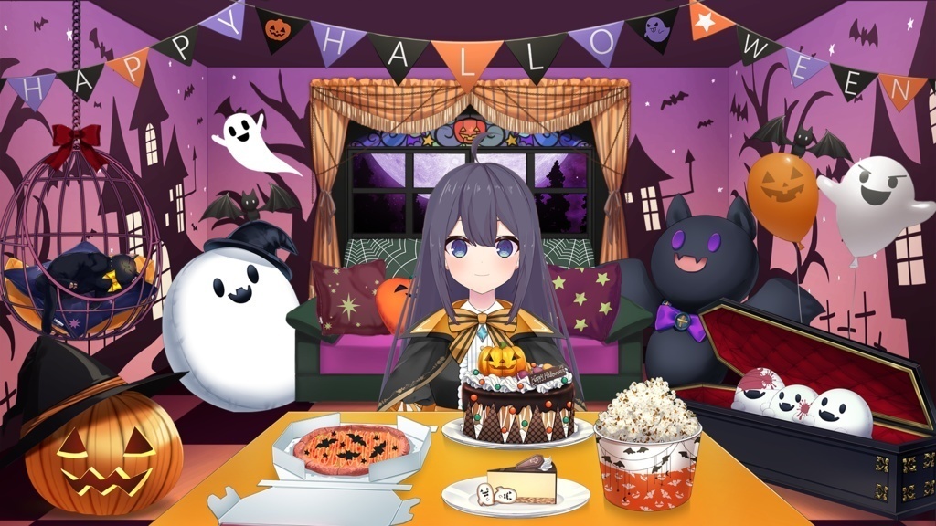 halloween party set [Vtuber assets] - Usanekomemory-EN- - BOOTH