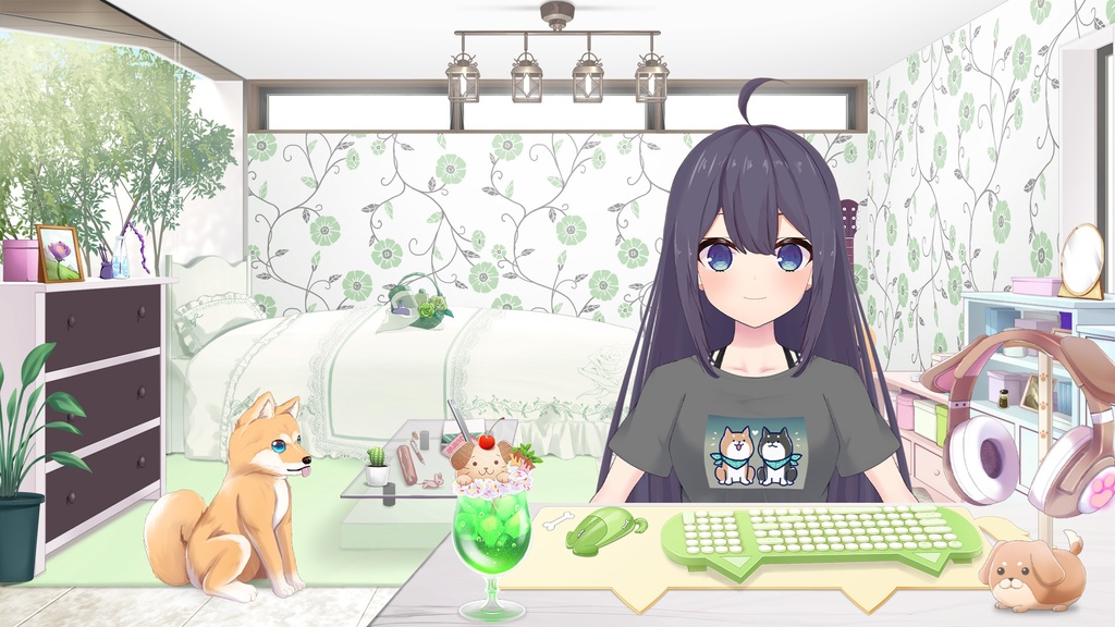 Animal keyboard and mouse set [Dog Ver.] - Usanekomemory-EN- - BOOTH