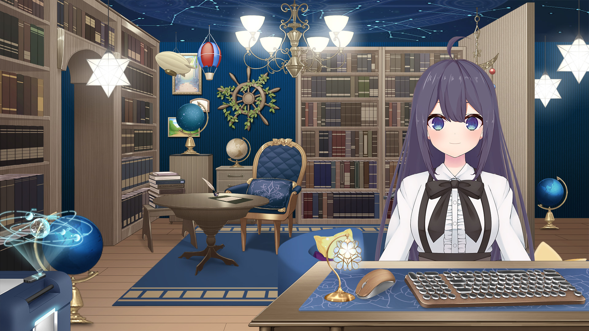 【Vtuber Custom Room】Coordination room pack Vol.10 [Blue Stella ...