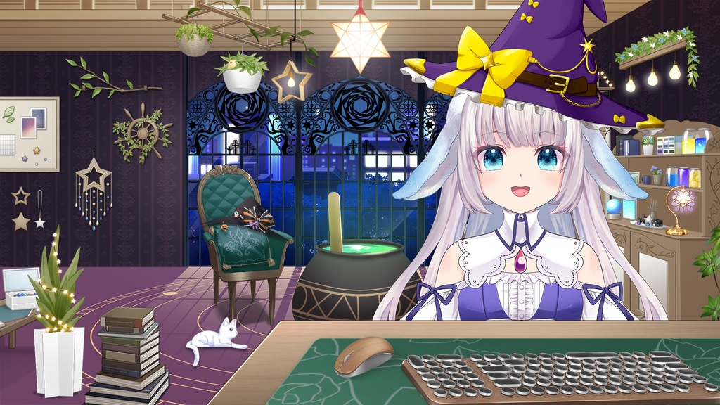 【Vtuber Custom Room】Coordination room pack Vol.13 [Mysterious Witch ...