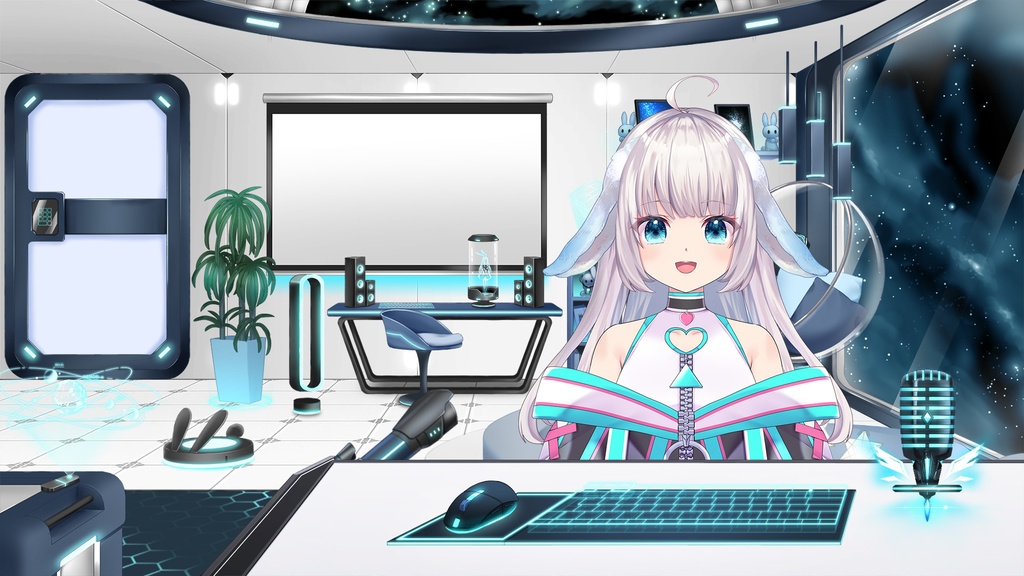 【Vtuber Custom Room】Coordination room pack Vol.14 [Space Adventure ...