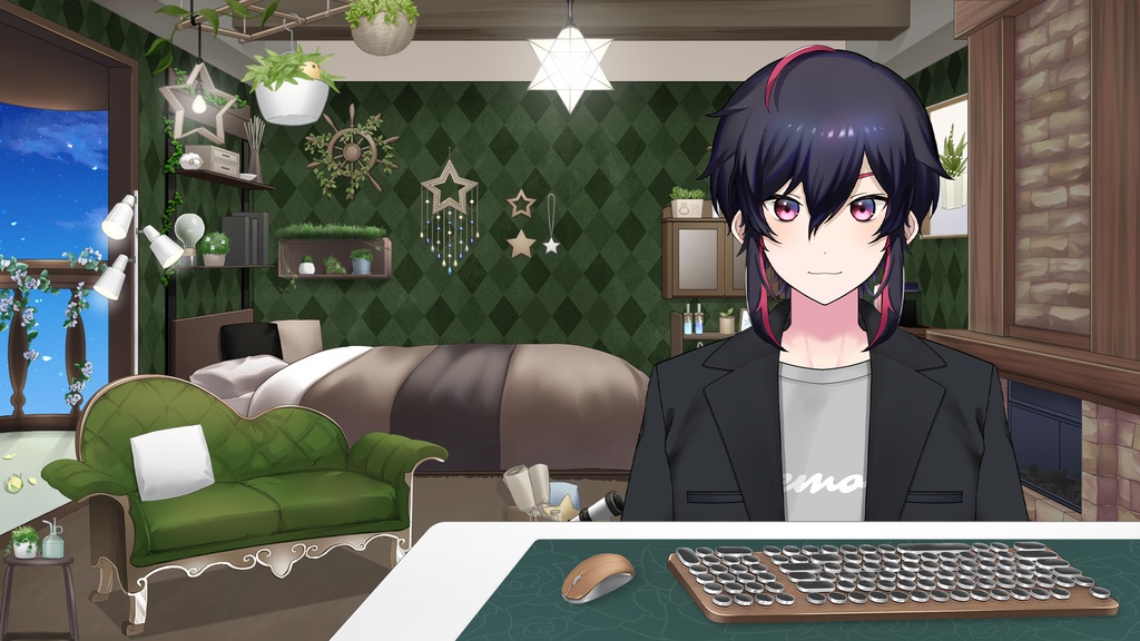 【Vtuber Custom Room】Coordination room pack Vol.23 [Dark Forest ...