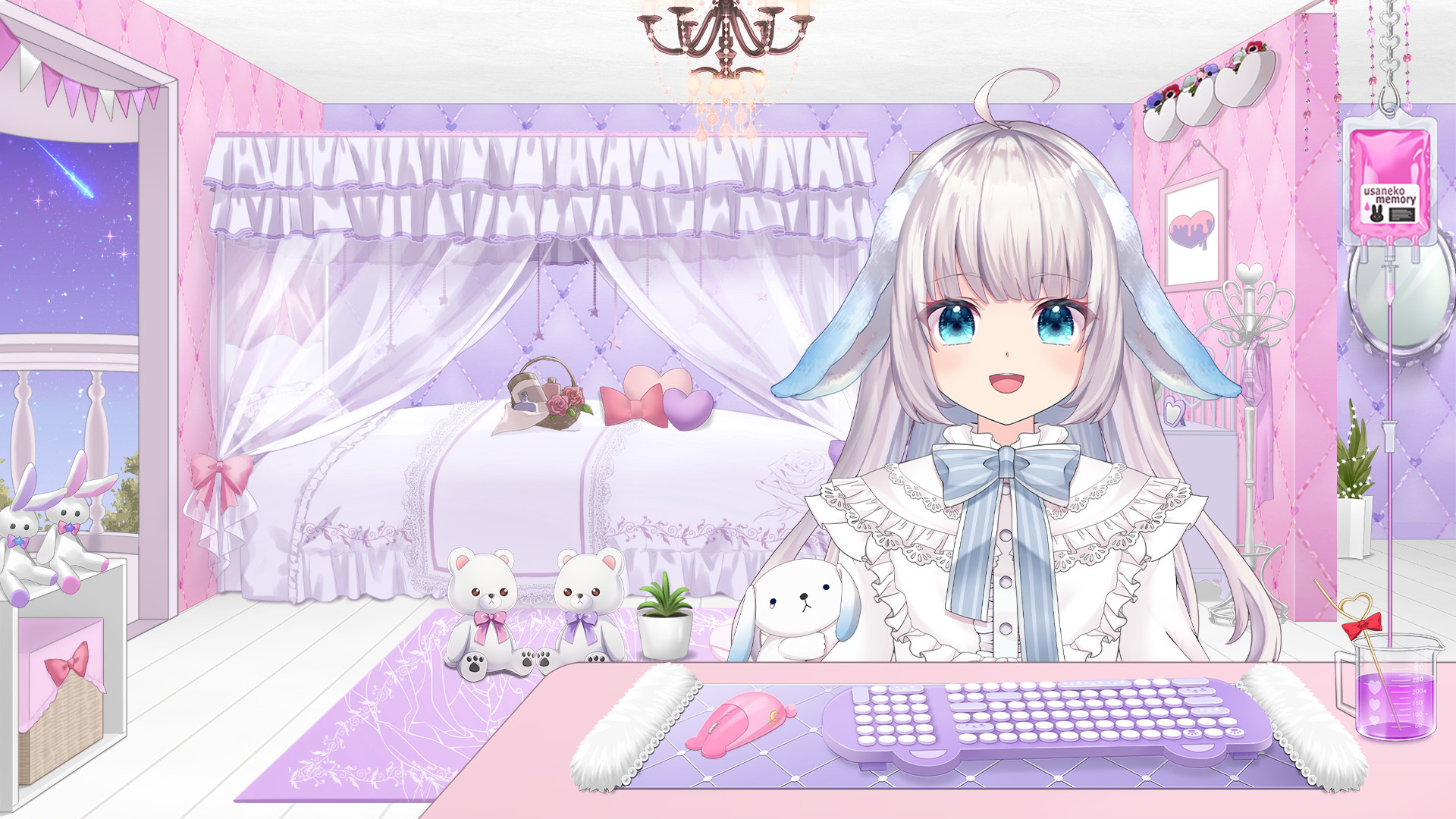 【Vtuber Custom Room】Coordination room pack Vol.25 [Pastel Fairy ...