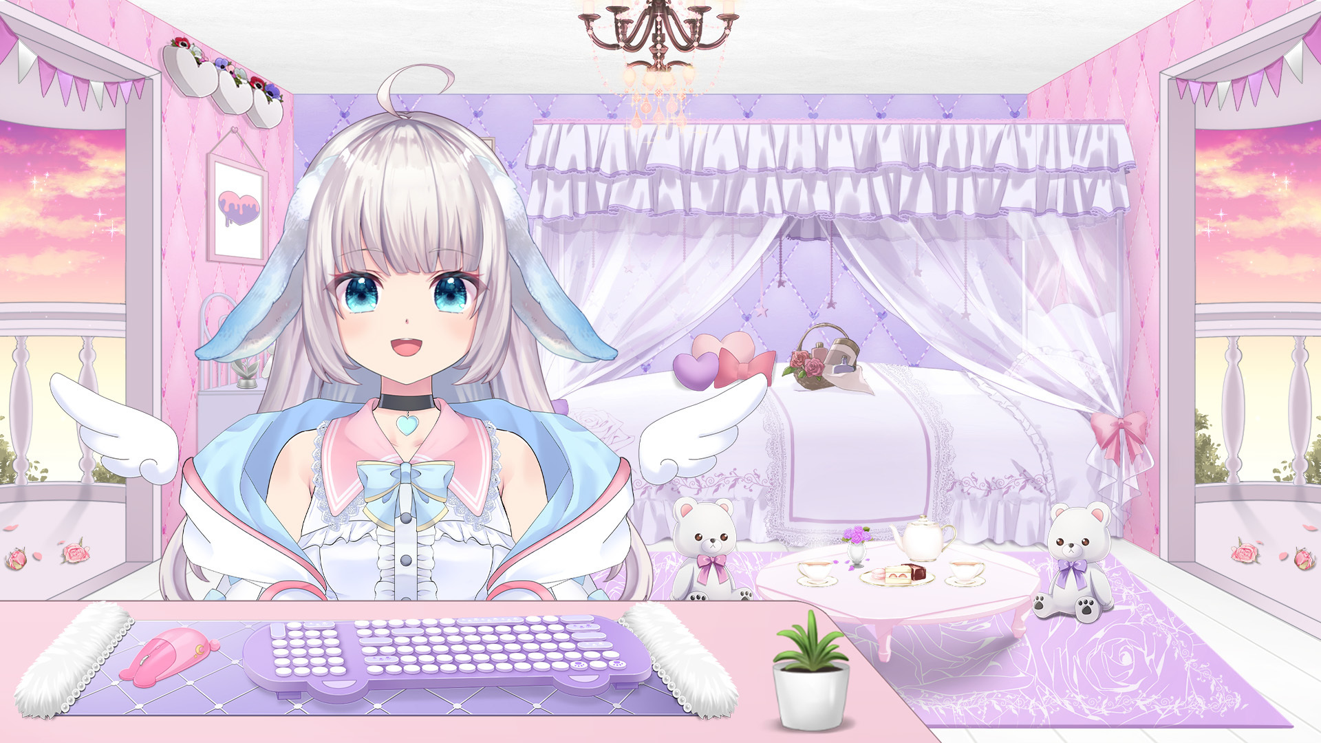 【Vtuber Custom Room】Coordination room pack Vol.25 [Pastel Fairy ...