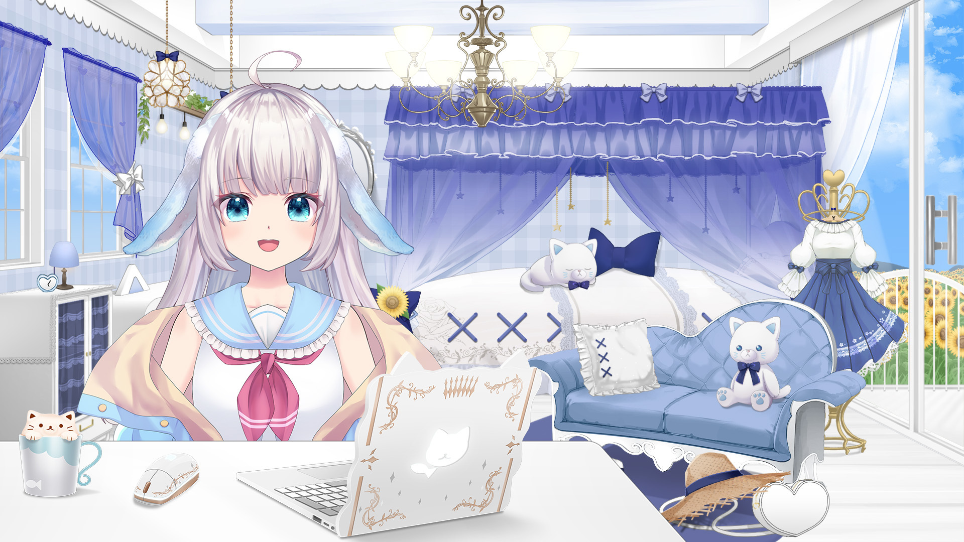 Laptop & Mouse Set Vol.2 [VTuber Assets/streamingset] - Usanekomemory ...