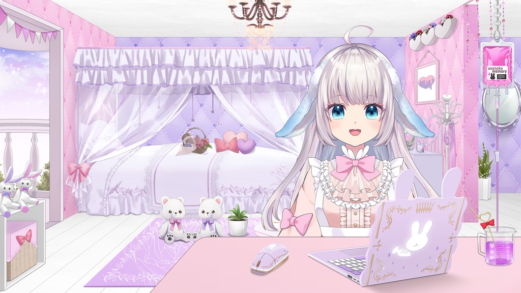 Laptop & Mouse Set Vol.2 [VTuber Assets/streamingset] - Usanekomemory ...