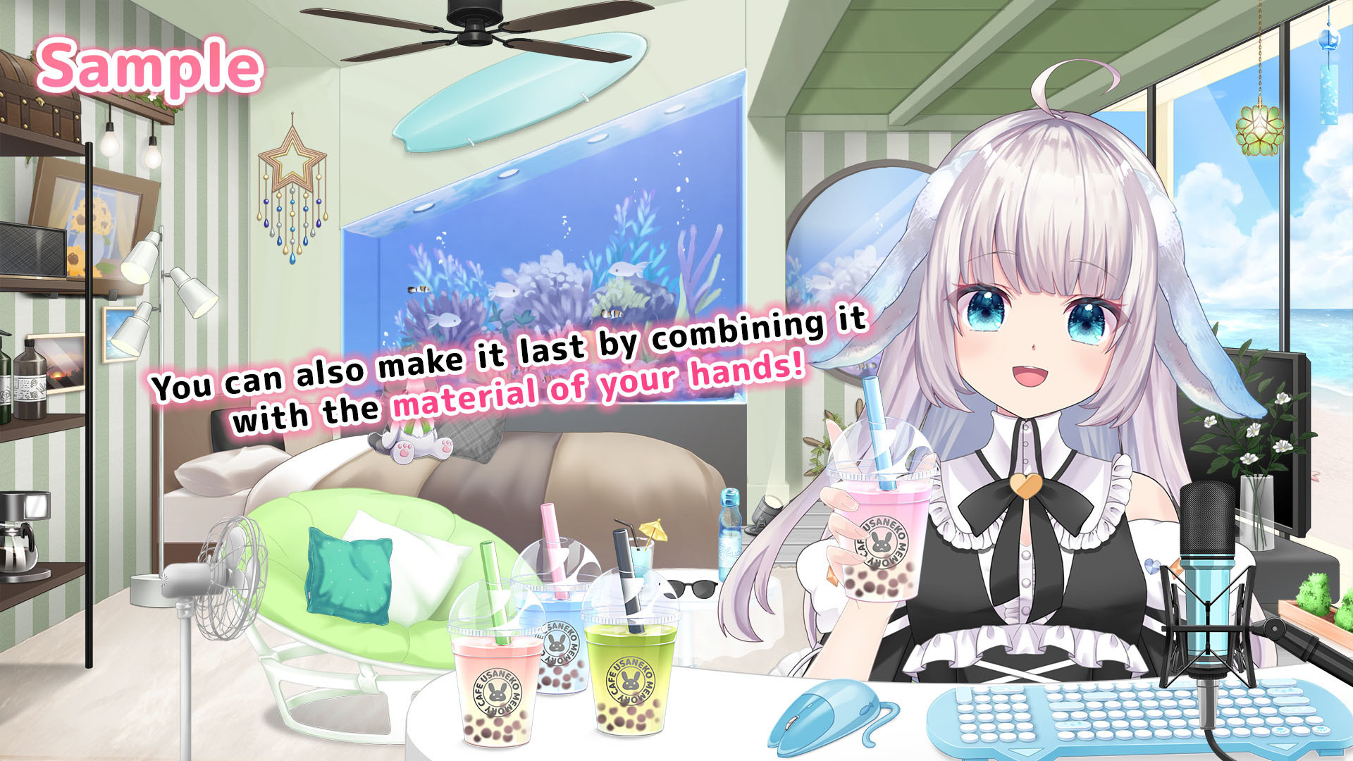 Tapioca drink set [VTuber Assets] - Usanekomemory-EN- - BOOTH