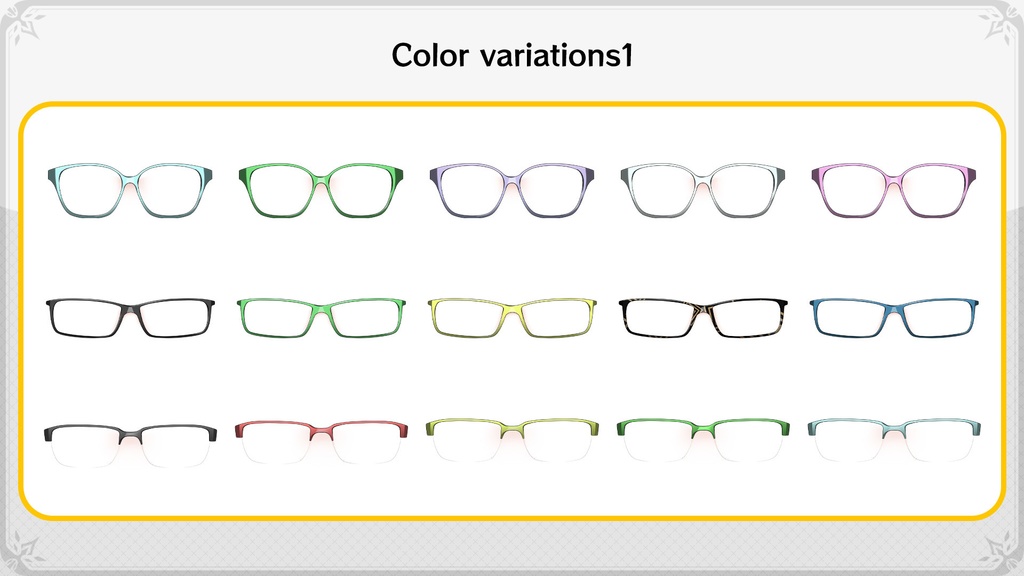 [Free] Everyone's Glasses Illustration Set - Usanekomemory-EN- - BOOTH