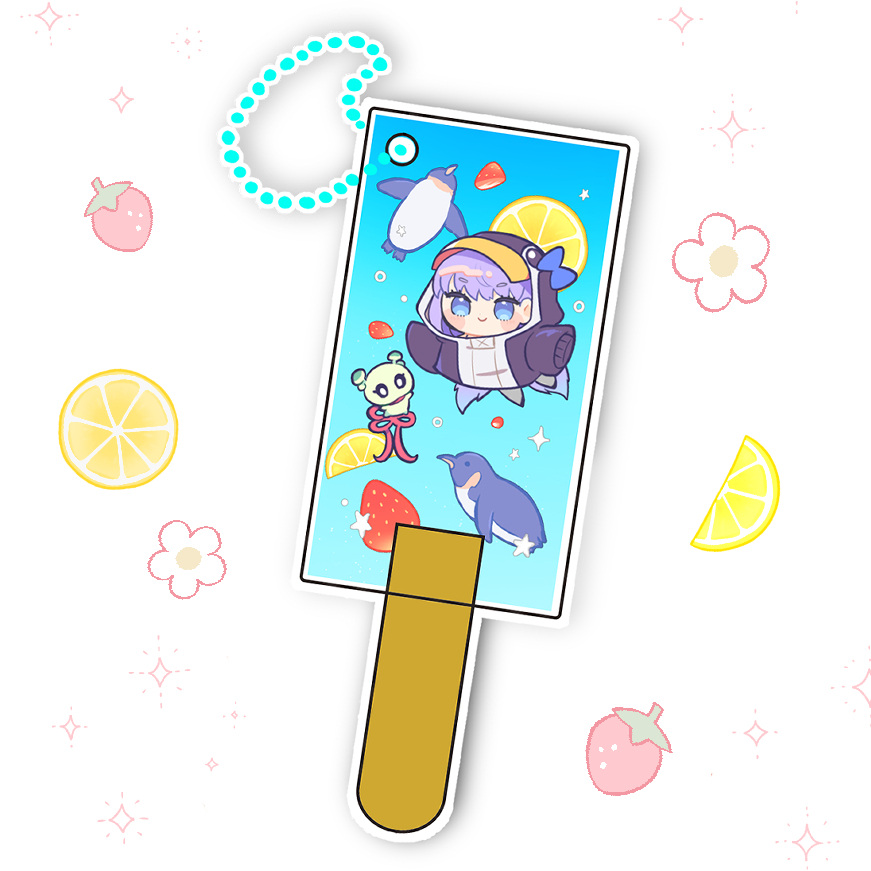 ラムダ＆コンちゃんアイスキャンディーキーホルダー - あずのや - BOOTH