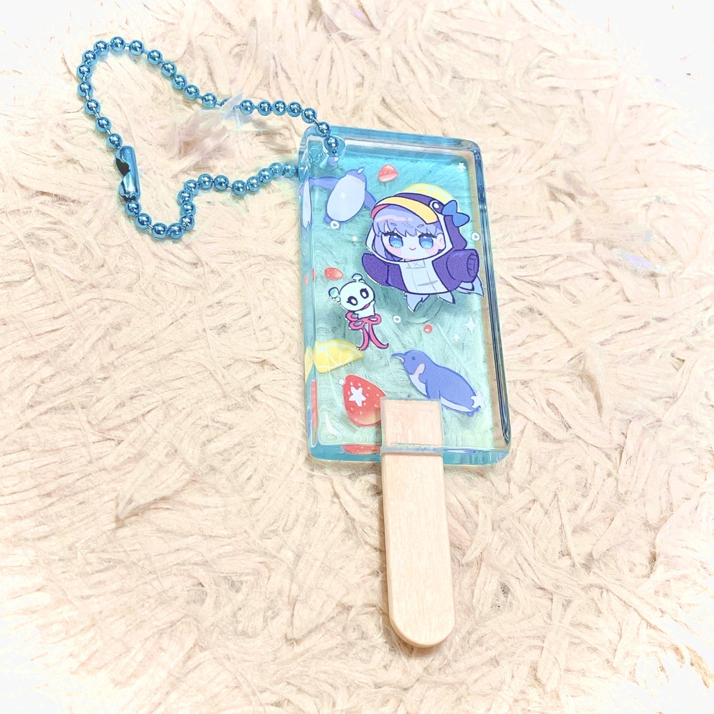 ラムダ＆コンちゃんアイスキャンディーキーホルダー - あずのや - BOOTH