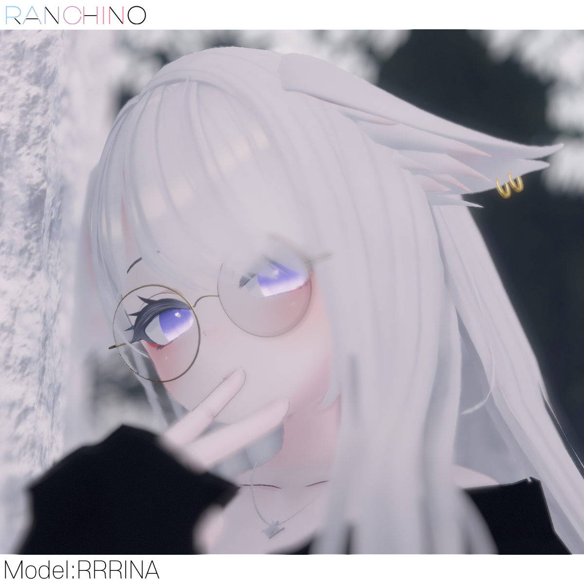 【VRchat】 Metal Frame Glasses [メタル素材丸眼鏡] - ranchino - BOOTH