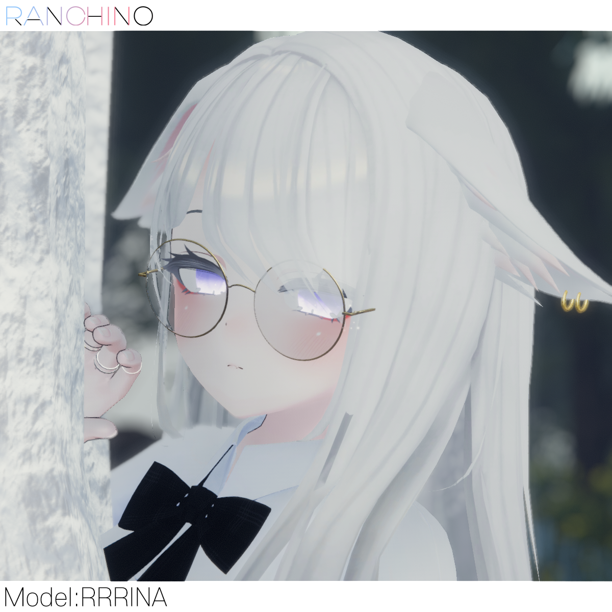 【VRchat】 Metal Frame Glasses [メタル素材丸眼鏡] - ranchino - BOOTH