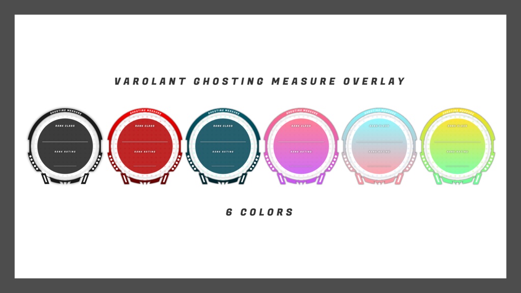 VALORANT / Ghosting Measure & Rank Overlay. - Cachette. - BOOTH