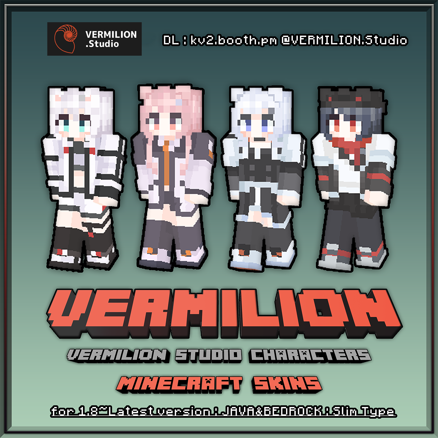 【MINECRAFT SKIN】VERMILION AVATARS - VERMILION .Studio - BOOTH