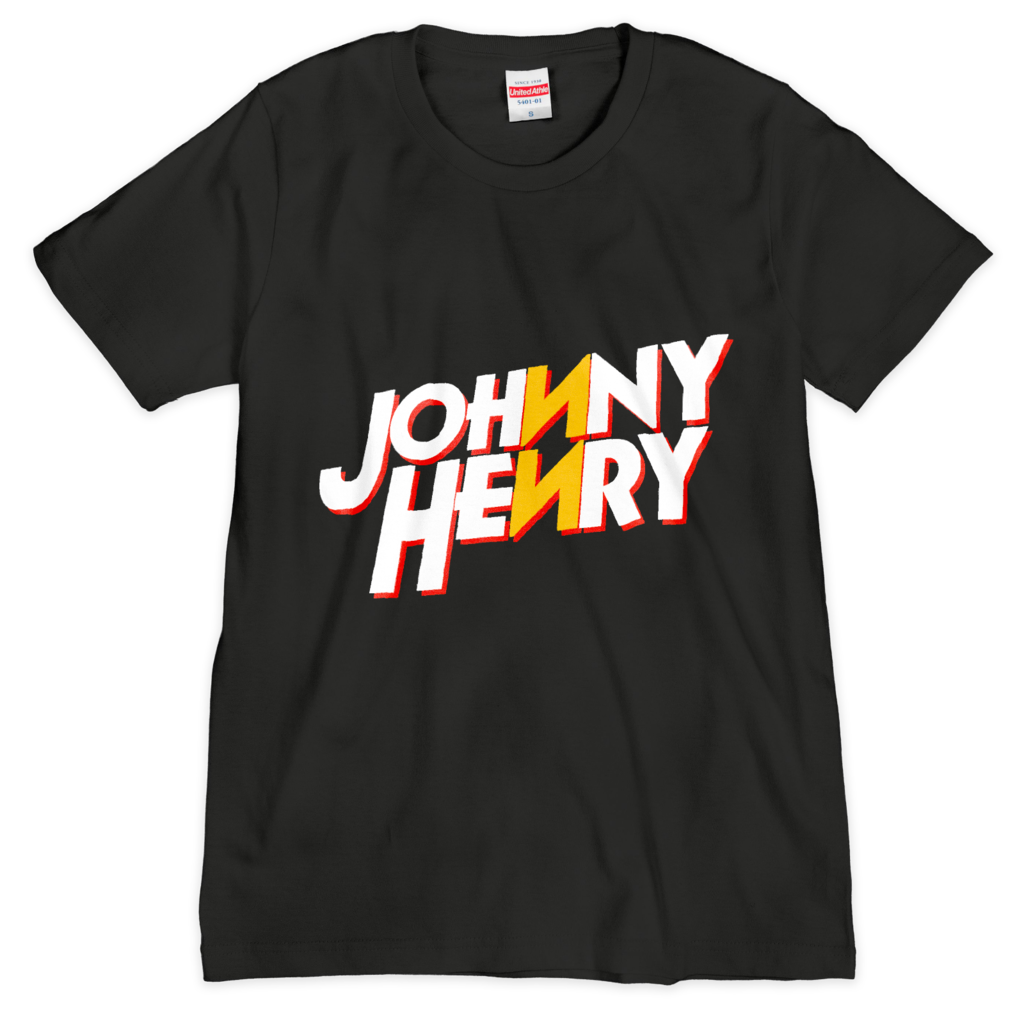 『JOHNNY HENRY』ロゴTシャツ(シルクスクリーン印刷) - ブラック - JOHNNY HENRY STORE - BOOTH