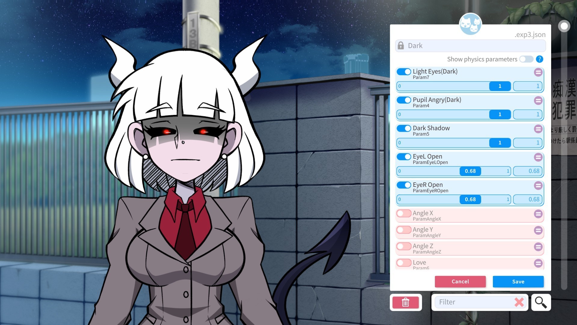 FULL BODY Helltaker VTuber model Rigged Live2d & PSD - hotspotshop - BOOTH