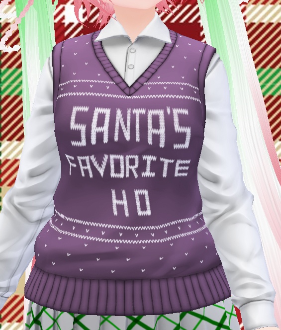 "Santa's Favorite Ho" Sweater [VRoid Texture] - The Juicy Melon - BOOTH