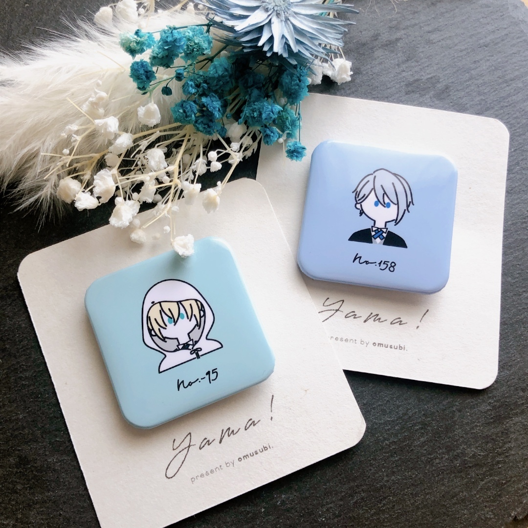 伯仲缶バッジ - OMUSUBI - BOOTH