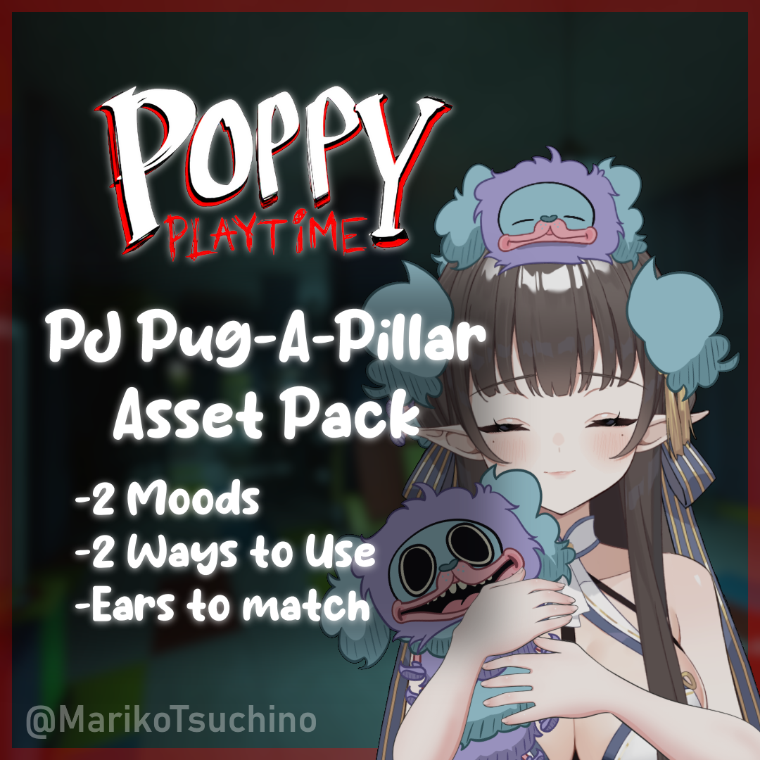 Poppy Playtime PJ Pug-A-Pillar VTuber Asset Pack - Mariko Tsuchino - BOOTH