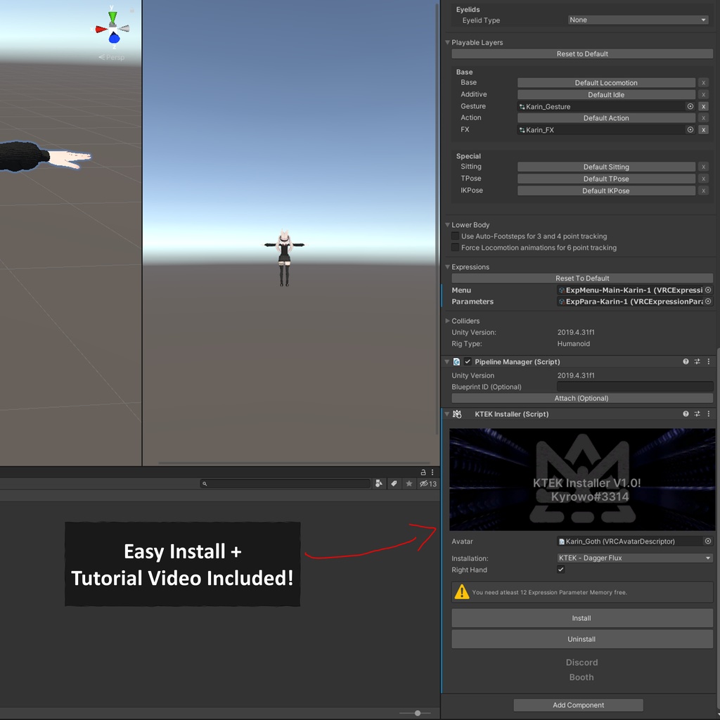 VRChat Plasma Dagger - [VRチャット, ダガー, 近接武器, アバターダイナミクス, 武器] - kyrowovrc ...