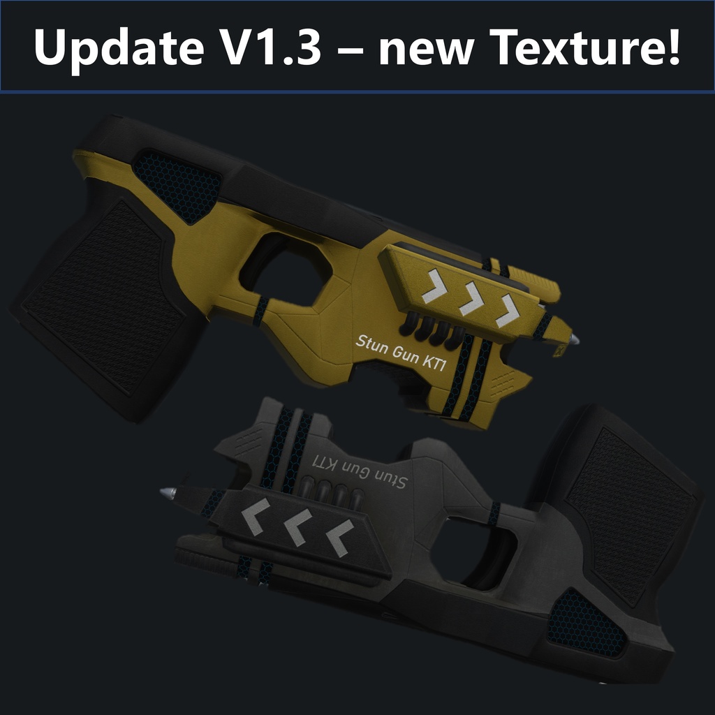VRChat Stun Gun KT1 - [VRチャット, 武器, 近接武器, アバターダイナミクス, テーザー銃] - kyrowovrc ...
