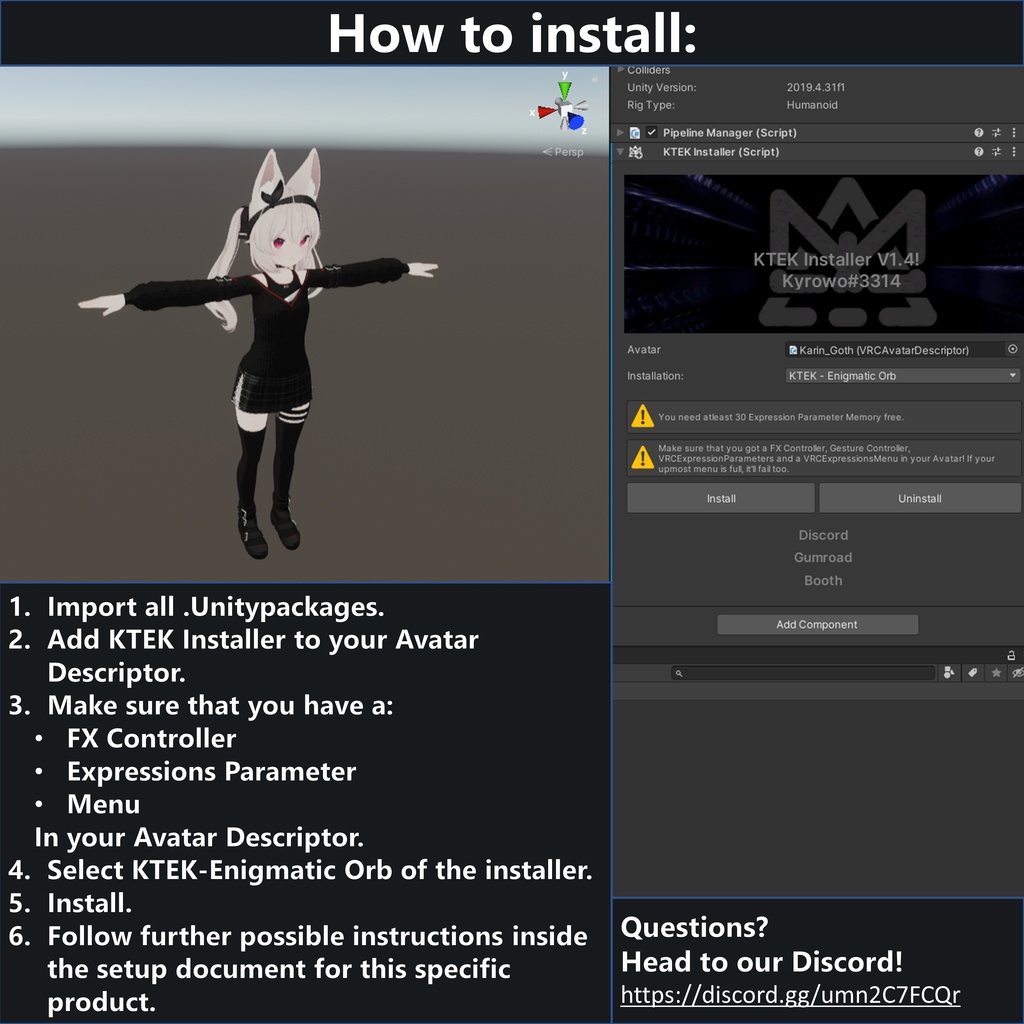 Enigmatic Orb w/ Avatar Dynamics for VRChat [マジック, オーブ, アバターダイナミクス, 武器 ...