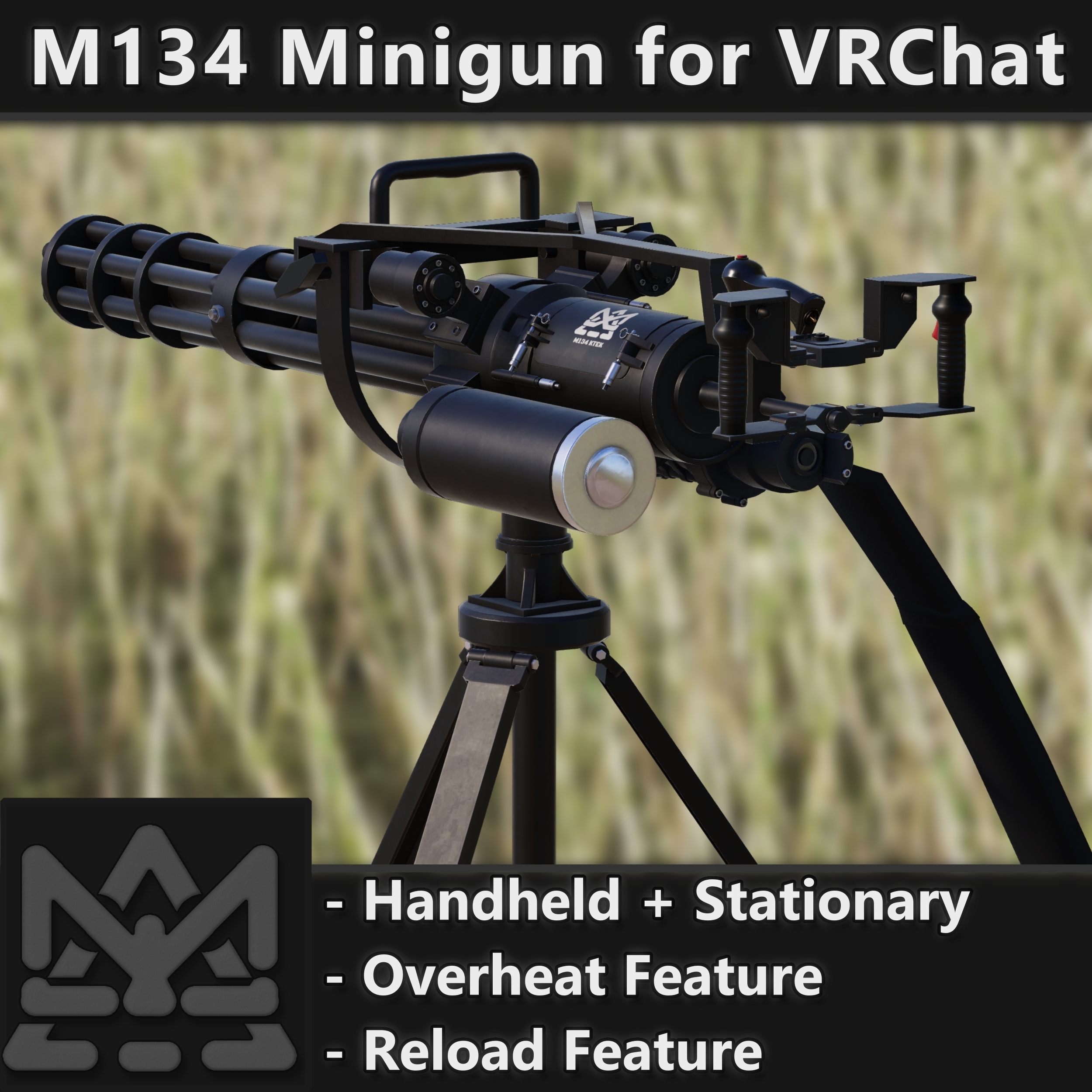 M134 Minigun for VRChat - kyrowovrc - BOOTH