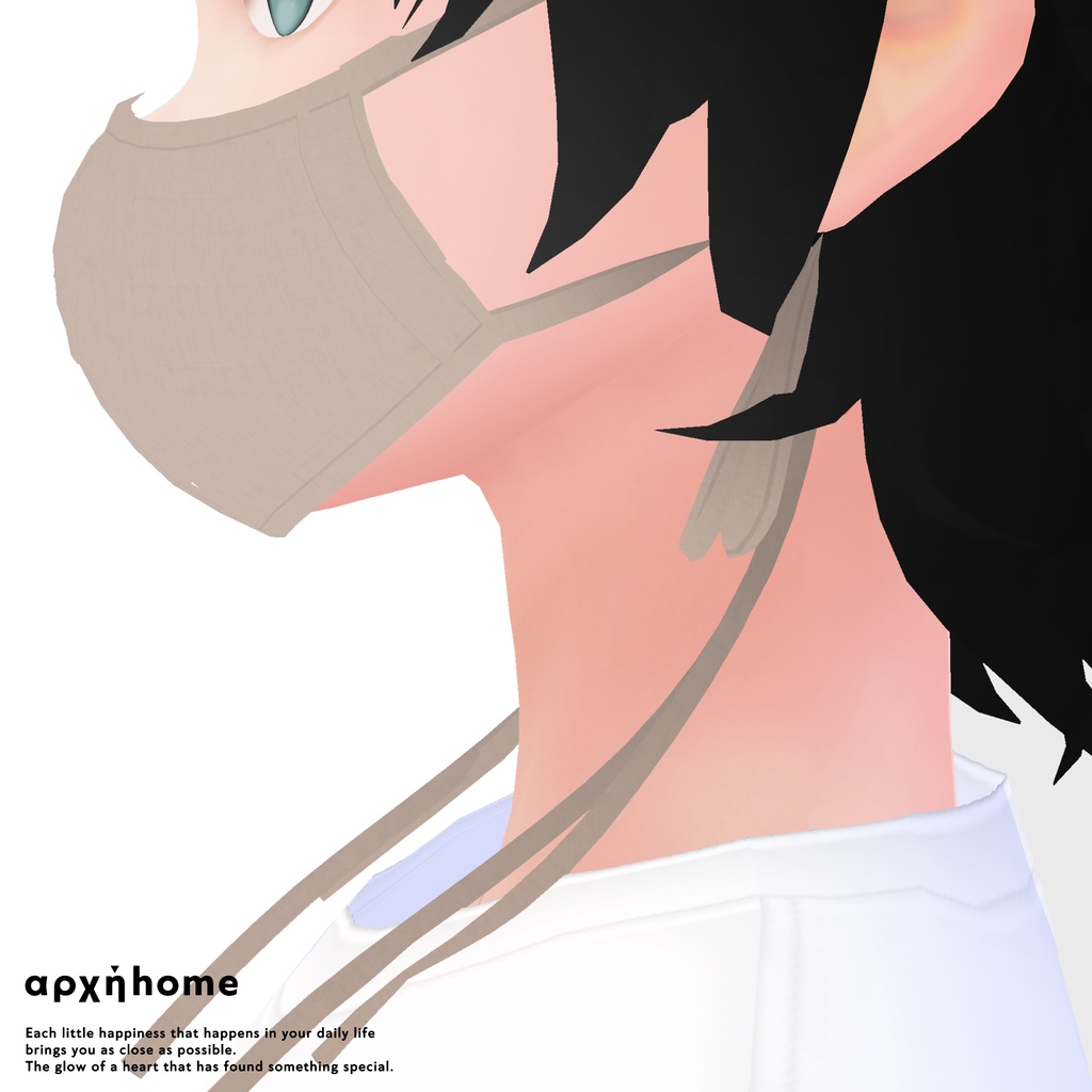 【VRoid】マスク3種セット face mask - αρχη_vroid/アルケー - BOOTH