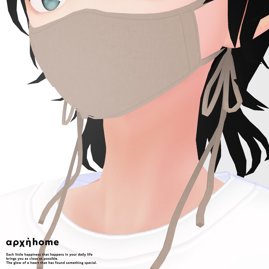 【VRoid】マスク3種セット - αρχη_vroid/アルケー - BOOTH