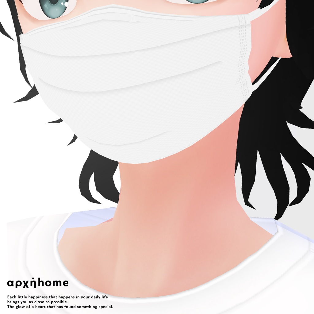【VRoid】マスク3種セット face mask - αρχη_vroid/アルケー - BOOTH