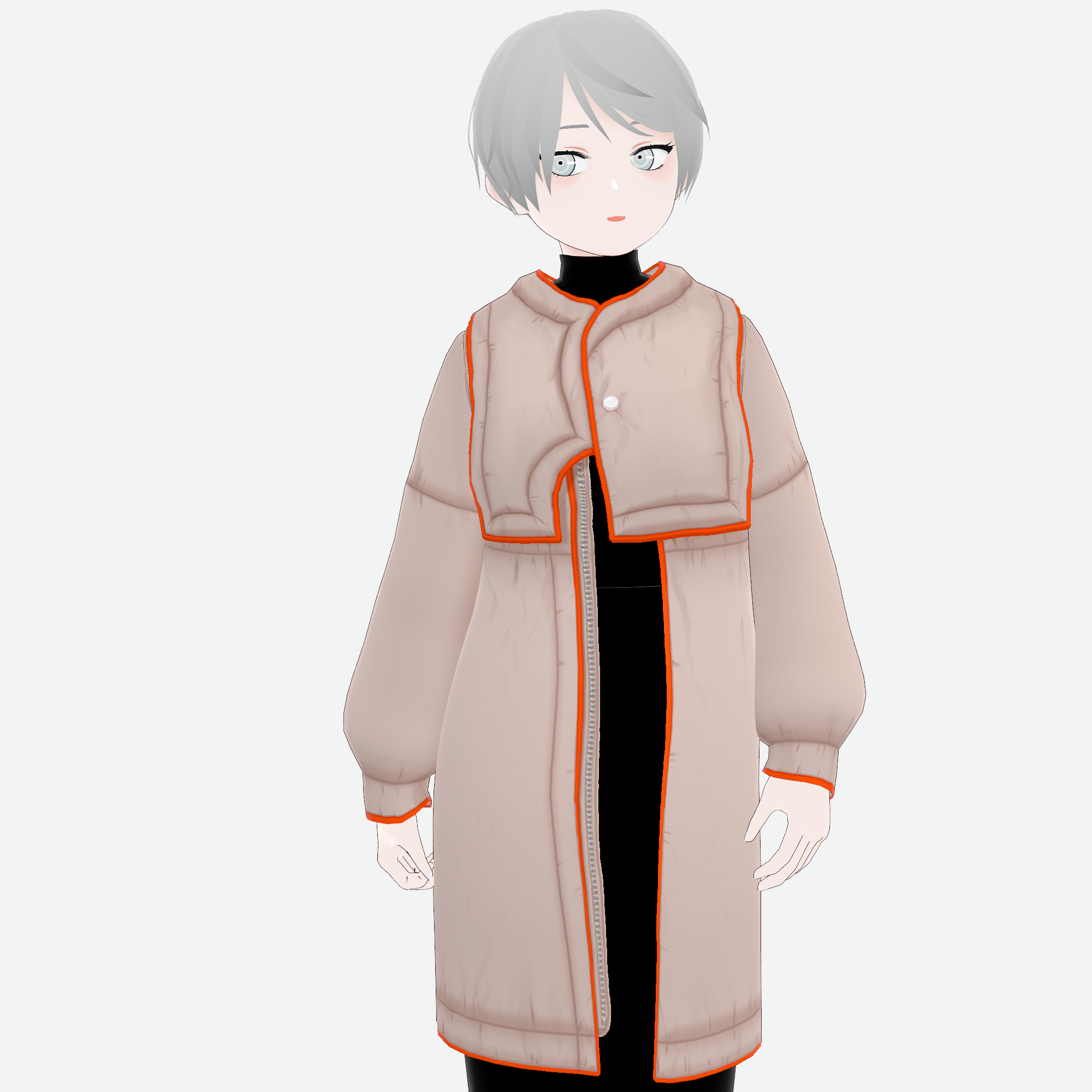 【VRoid】パイピングパファージャケット piping puffer jacket - αρχη_vroid/アルケー - BOOTH