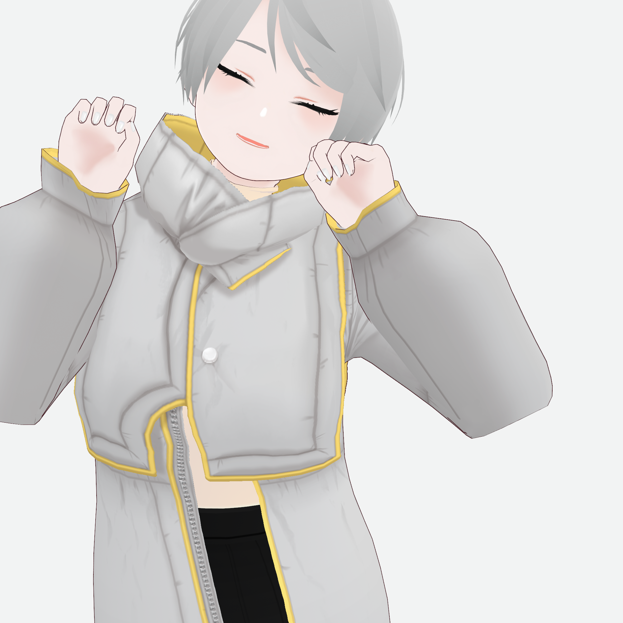 【VRoid】パイピングパファージャケット piping puffer jacket - αρχη_vroid/アルケー - BOOTH